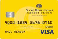 New Horizons Credit Union Visa Debit Cards